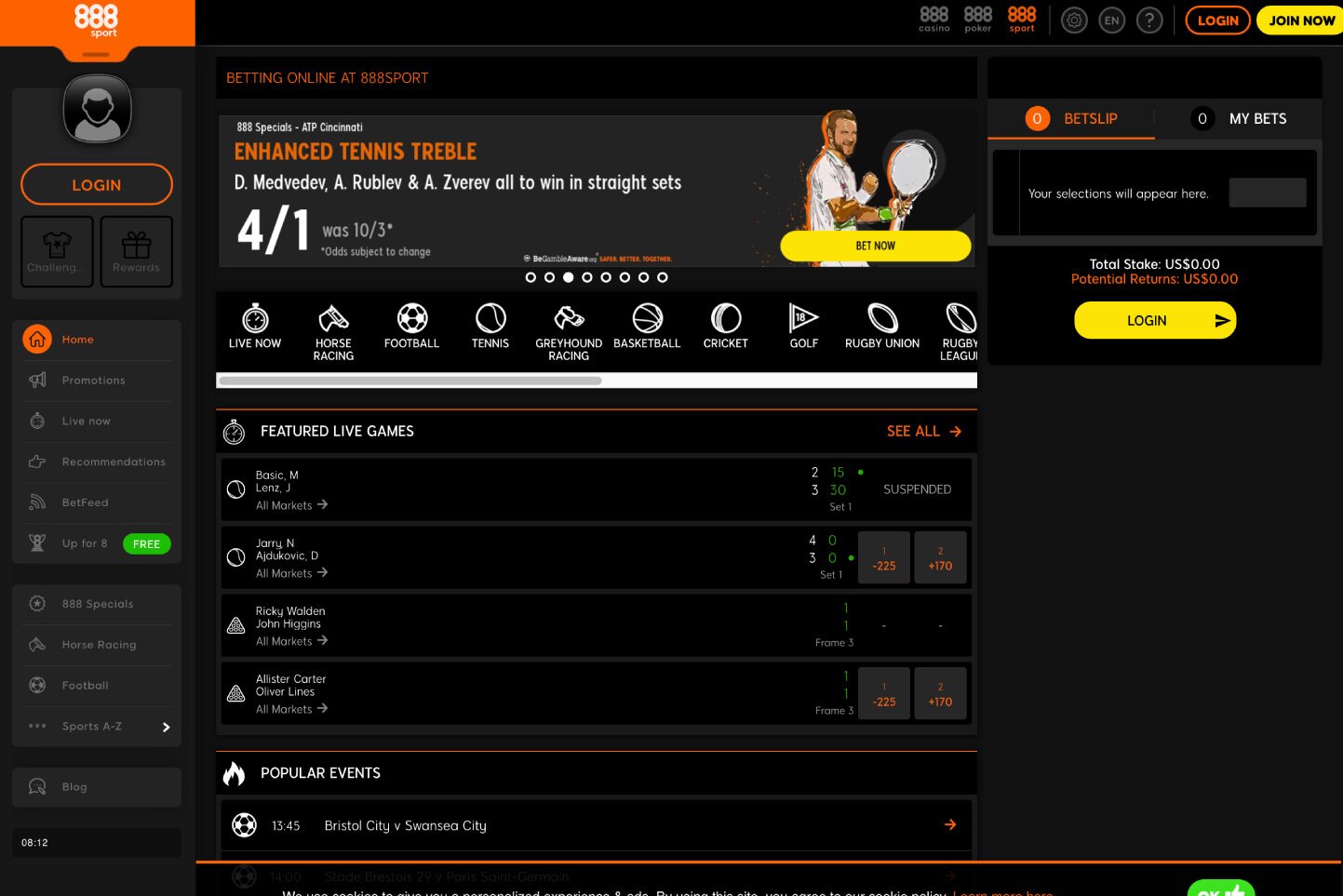 888Sport Review: Bonuses, Fast Payouts & In-Play Betting